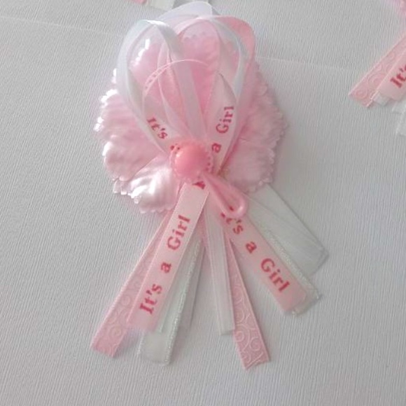Hand Crafted | Party Supplies | 25 Its A Girl Baby Shower Corsages ...